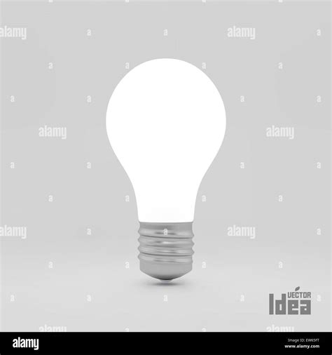 Lightbulb Idea Symbol 3d Vector Illustration Can Be Used As