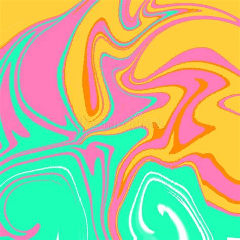 Fluid Multicolor Liquid Background Stock Illustration Illustration Of