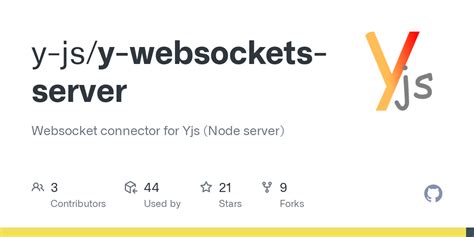 github y js y websockets server websocket connector for yjs node server