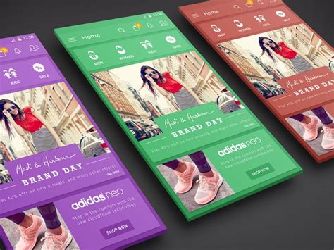 Shopping App Color Schemes Color Schemes Shopping App Color Schemes Design
