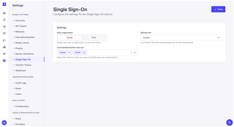 Single Sign On Sso Strapi 5 Documentation
