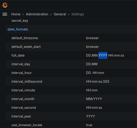 Grafana Wont Adapt To Custom Time Format Configuration Grafana Labs Community Forums