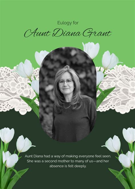 Free Eulogy Templates To Edit Online