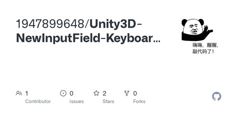 github 1947899648 unity3d newinputfield keyboard for vr