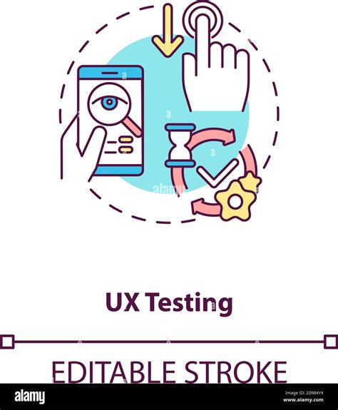 UX Testing Concept Icon Stock Vector Image Art Alamy