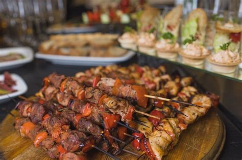 Premium Photo Assorted Meat On A Plate Close Up Different Types Of Meat And Potatoes In A