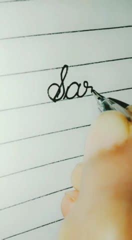 Sara Name In Cursive Writing Muskanmaurya Sara Englishhandwriting Cursivewriting YouTube