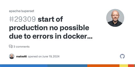 Start Of Production No Possible Due To Errors In Docker Compose Non Dev
