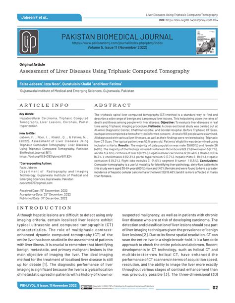 Pdf Assessment Of Liver Diseases Using Triphasic Computed Tomography