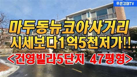 마두정발마을 건영빌라5단지 47평 7월 26일 경매진행 낙찰가격분석 일산동구 7월진행 아파트경매추천 Youtube