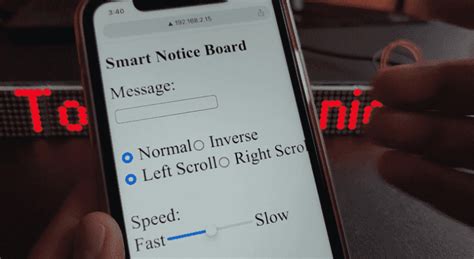 Smart Notice Board With ESP8266 Dot Matrix LED Display
