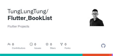 github tunglungtung flutter booklist flutter projects