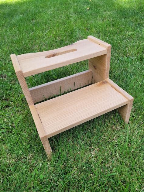 Step Stool CNC Design File Svg Dxf Crv Stepping Stool Etsy