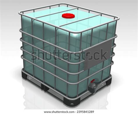 Intermediate Bulk Container Label 3d Illustration Stock Illustration