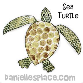 Bubble Wrap Sea Turtle Pattern Printable Craft Patterns