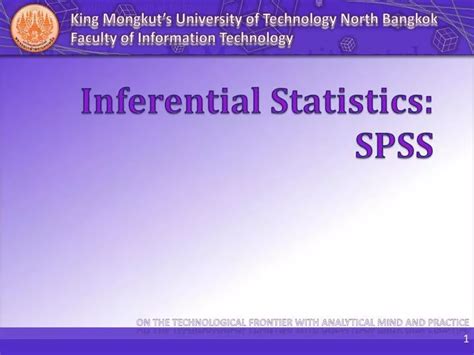 PPT Inferential Statistics SPSS PowerPoint Presentation Free Download ID