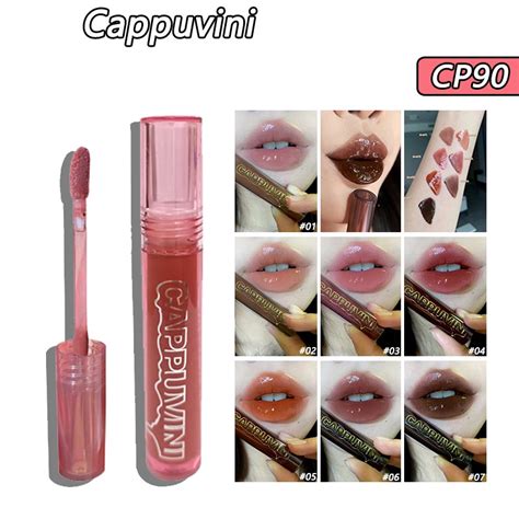 Cappuvini Long Lasting Makeup Moisturizing Lip Gloss 3G | Shopee ...