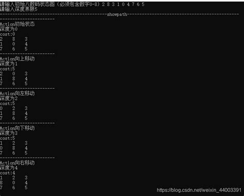 八数码问题分别使用广度优先、深度优先、启发式搜索算法完成八数码编程实验实验报告中注意 Csdn博客