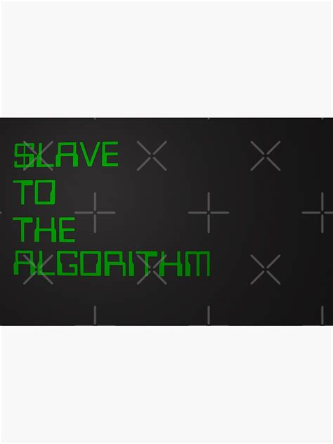 Computer Screen Effect With Text Slave To The Algorithm Sticker By Funkyworm Redbubble