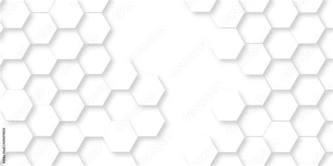 Background Hexagons White Hexagonal Luxury Honeycomb Grid White Pattern