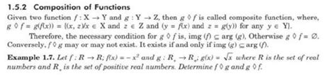 Solved 152 Composition Of Functions Given Two Function F X Y And G Y 1 Answer