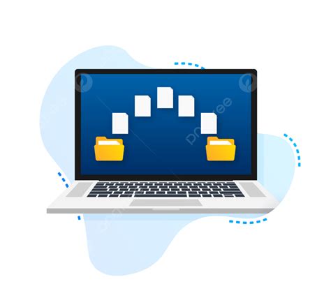노트북 화면에 Csv 버튼 다운로드 개념 나는 문서 Png 일러스트 및 벡터 에 대한 무료 다운로드 Pngtree