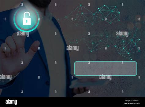 Graphics Padlock For Web Data Information Security Application System