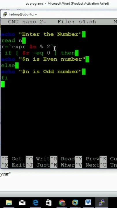 How To Write Odd Or Even Shell Program In Unix Youtube