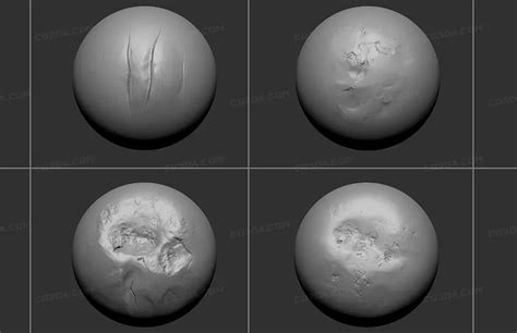 金属划痕破损裂纹 24 Metalcracksdamagesscratchestexturing Tutorial Cg3da
