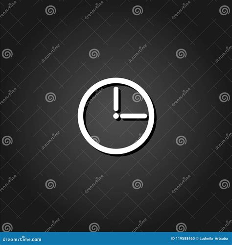 Passage Of Time Icon Flat Stock Vector Illustration Of Binder 119588460