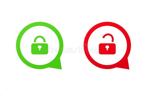 Good And Bad Password Notification Icon Stock Vector Illustration Of