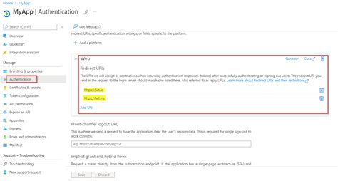 Powershell Cannot Add Multiple Redirect Urls To Azure App Stack