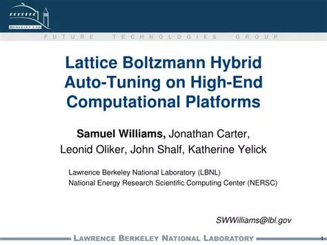 Ppt Lattice Boltzmann Hybrid Auto Tuning On High End Computational Platforms Powerpoint