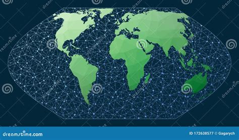 Internet And Global Connections Map Stock Vector Illustration Of Digital Internet 172638577