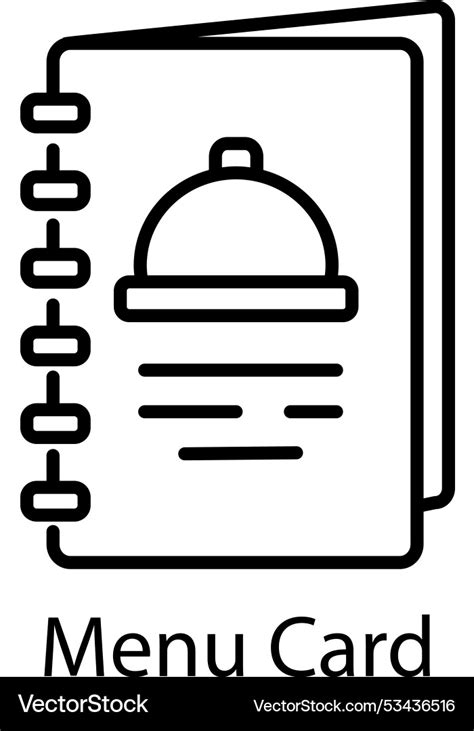 Menu Card Royalty Free Vector Image Vectorstock
