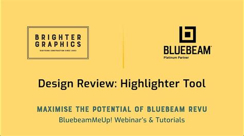 Highlighter Tool Brighter Graphics Bluebeam Revu Video Tutorials Youtube