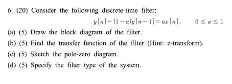 solved 20 ﻿consider the following discrete time