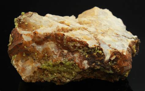 Pyromorphite On Quartz Roughton Gill England Cabinet Sized Specimen