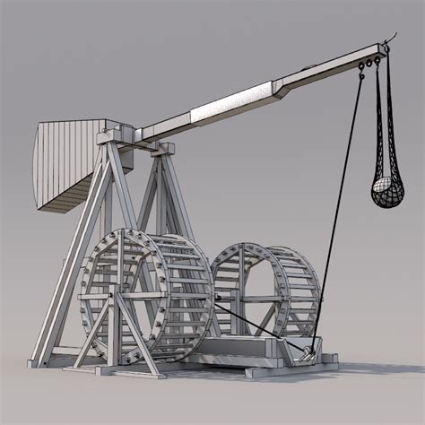 Medieval Mangonel 3d Model