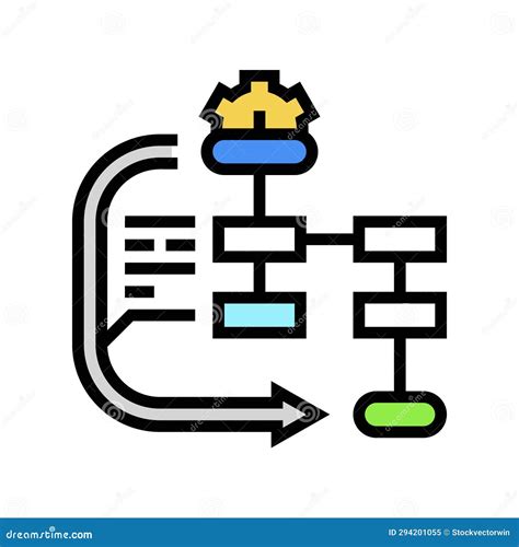 Uml Diagrams Analyst Color Icon Vector Illustration Stock Vector Illustration Of Computer