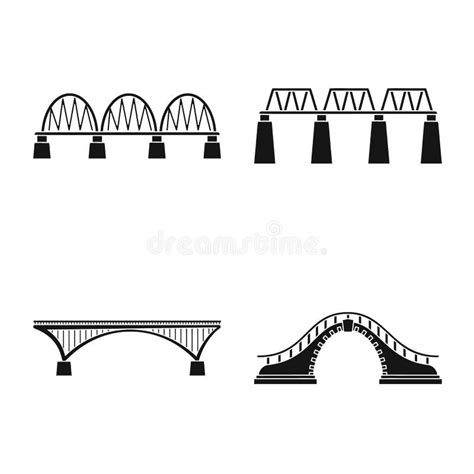 Vector Design Of Construct And Side Icon Collection Of Construct And Bridge Stock Vector