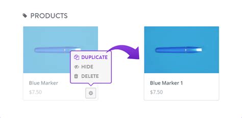 Duplicate Products Updates Strikingly
