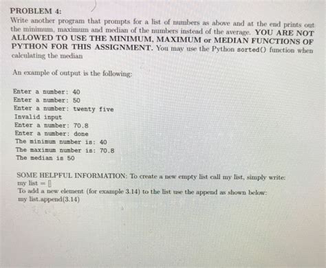 Solved Problem 4 Write Another Program That Prompts For A