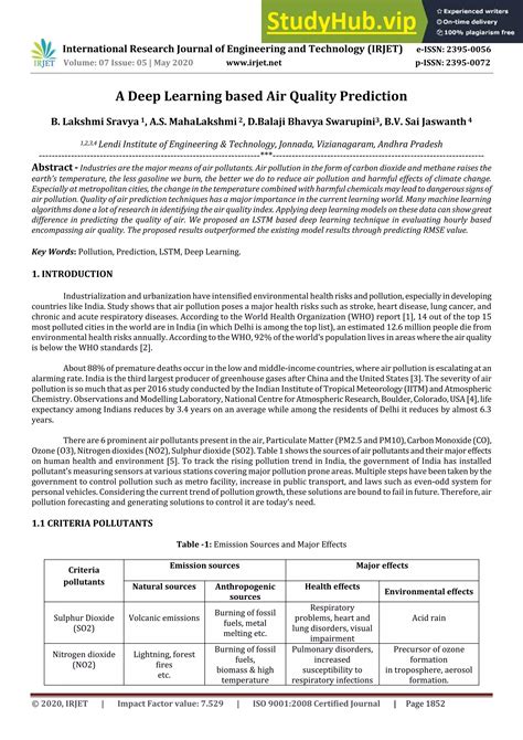 A Deep Learning Based Air Quality Prediction Pdf