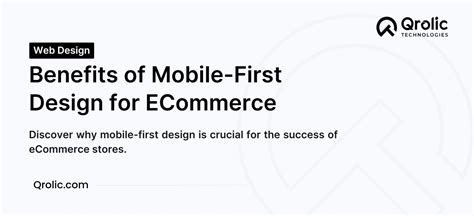 Benefits Of Mobile First Design For Ecommerce Stores