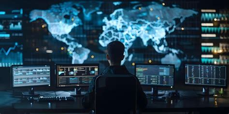 Realtime Data Breach Monitoring With Cybersecurity World Map And