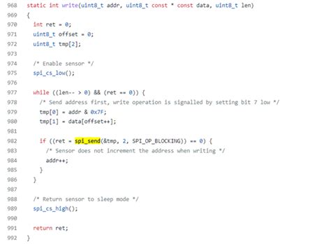 code in the spi example of reading pressure sensor bmp388 bluetooth