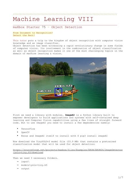 maxbox starter75 object detection pdf
