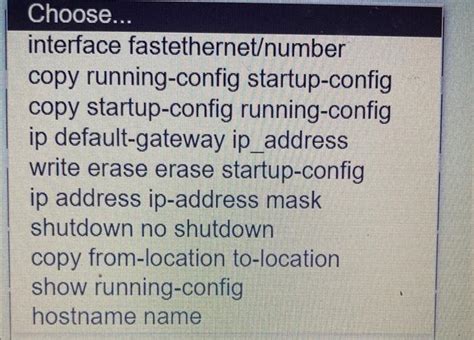 Solved Match The Following Used In Interface Configuration