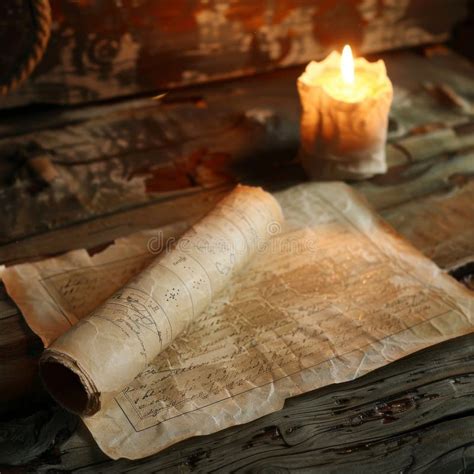 Magical Scroll Floating In Mid Air Surrounded By Swirling Arcane Symbols And Mystical Fog In A